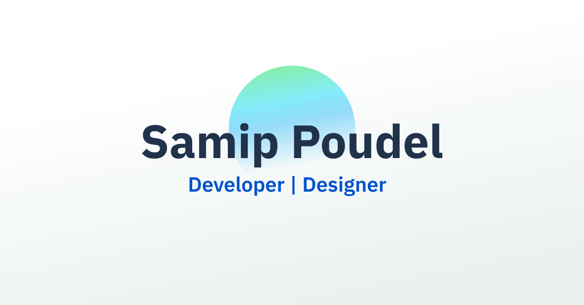 Blogs | Samip Poudel